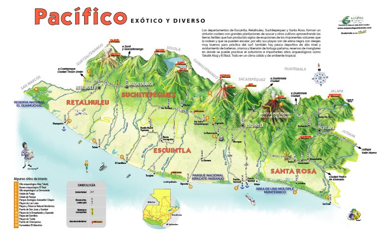 Pacífico – Mapas de Guatemala